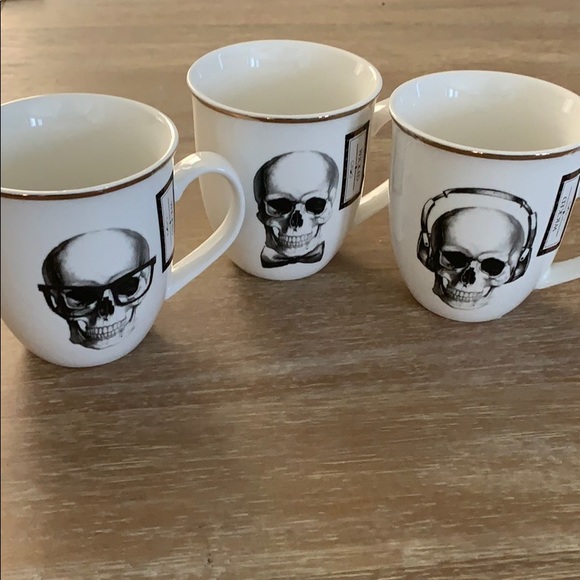 Ciroa | Dining | Ciroa Wicked Skull Coffee Mugs Set Of 3 | Poshmark